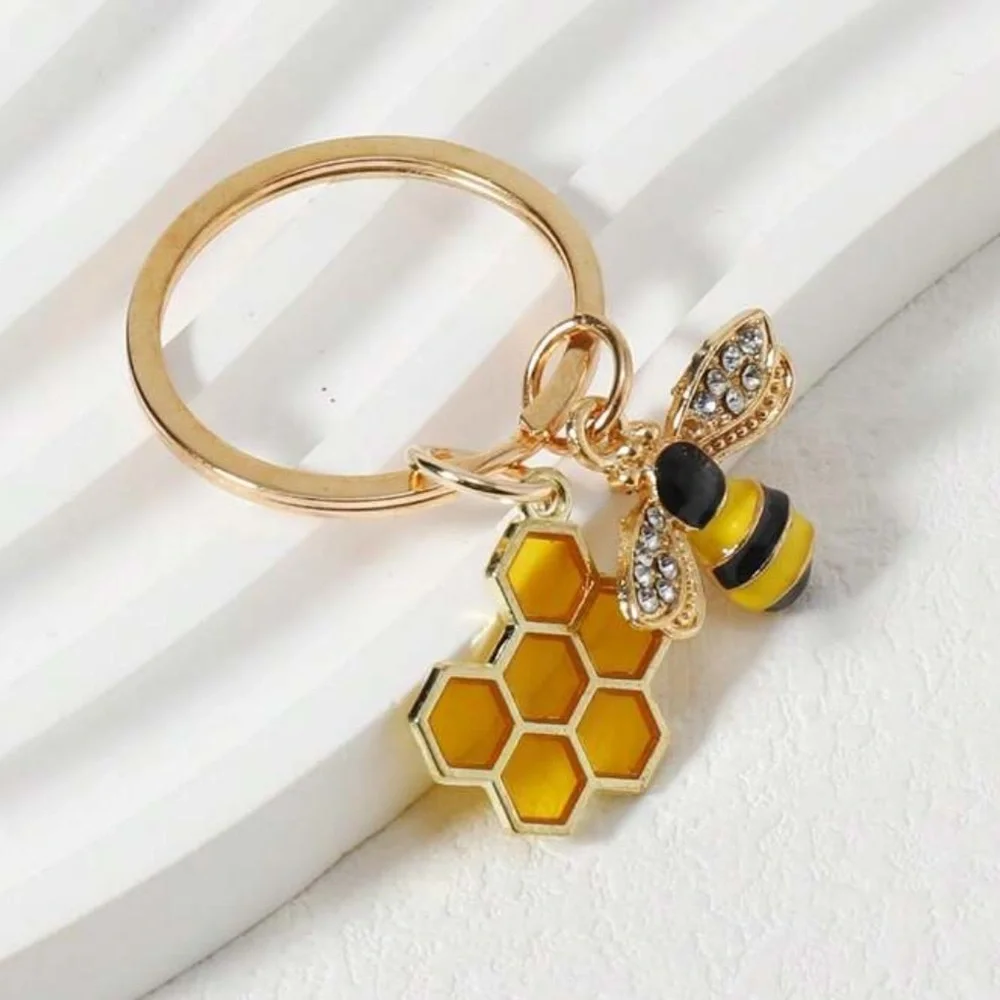 Accessories | Bumble Honey Bee Keychain Key Ring Chain Purse Charm Gift ...